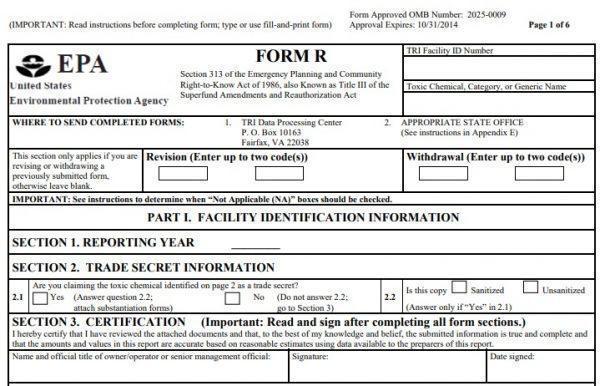 Intro to Environmental Reporting - Tier II, Form R, and CFATS (DHS)
